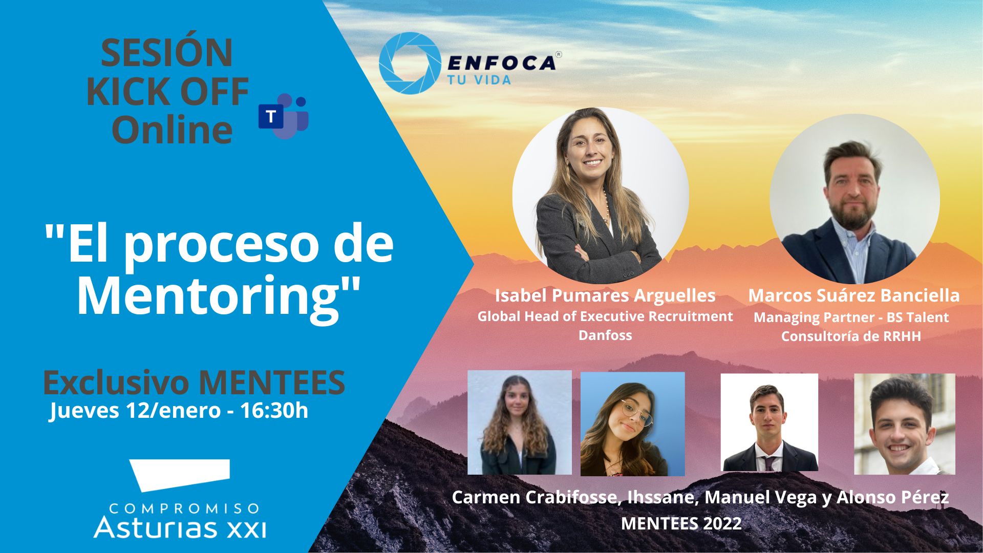Taller: el proceso de Mentoring para Mentees 2023 – Compromiso Asturias XXI